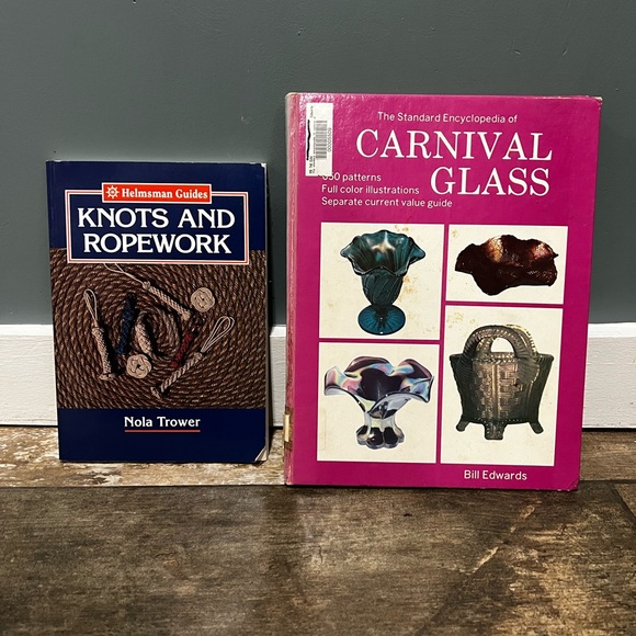 Accents | Coffee Table Books Knots And Rope Work Carnival Glass ...